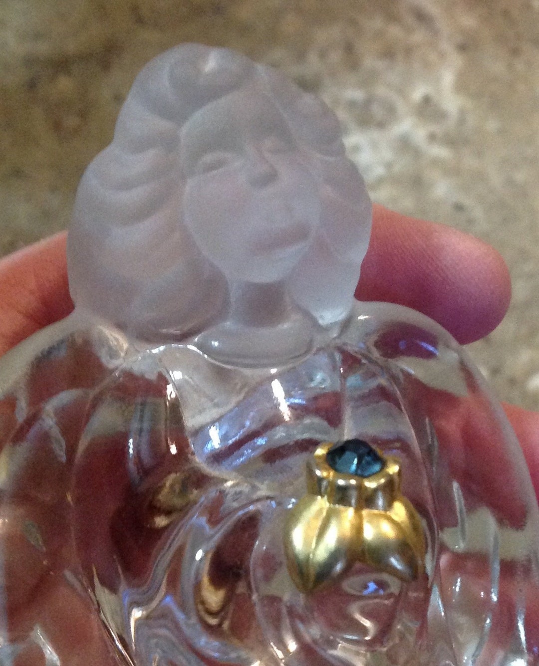 Vintage Fenton Glass Angel Figurine Sapphire Birthstone Label - Etsy