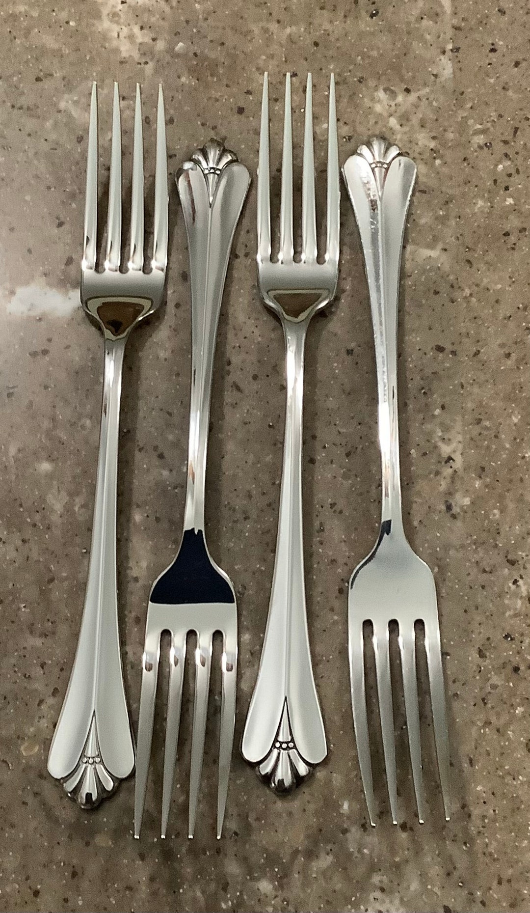 Vintage Oneida Royal Flute Silverplate Dinner Fork 4 Piece Set - Etsy