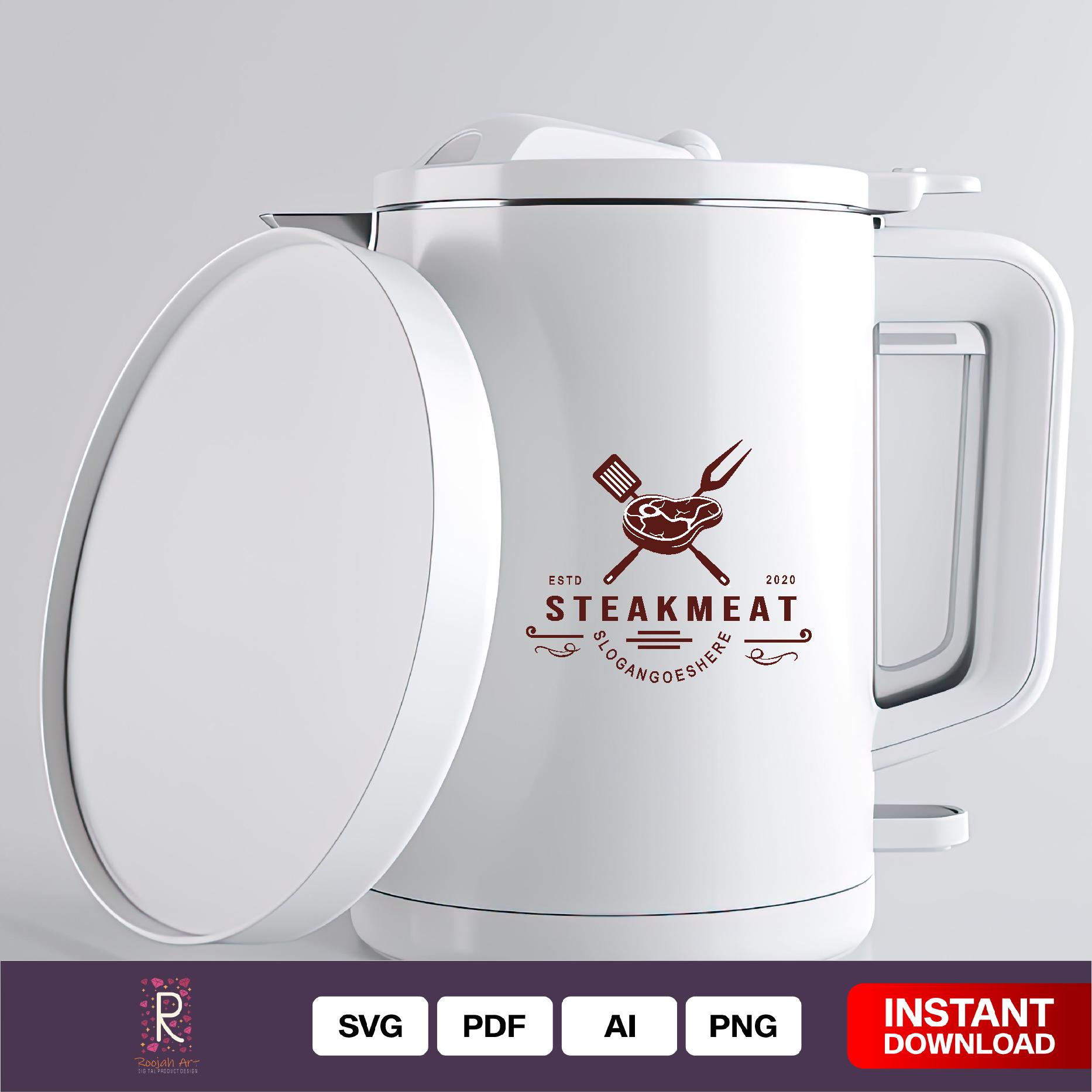 Vintage Steak Grilled Label BBQ Bundle - Retro-inspired, Grilled Meats ...