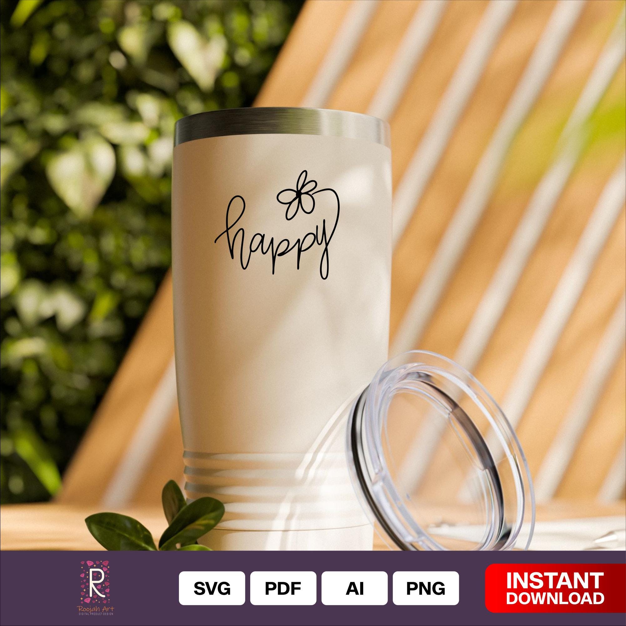 Happy SVG, Feel Good SVG, Mindfulness SVG, Life is Happy, Smile Svg ...