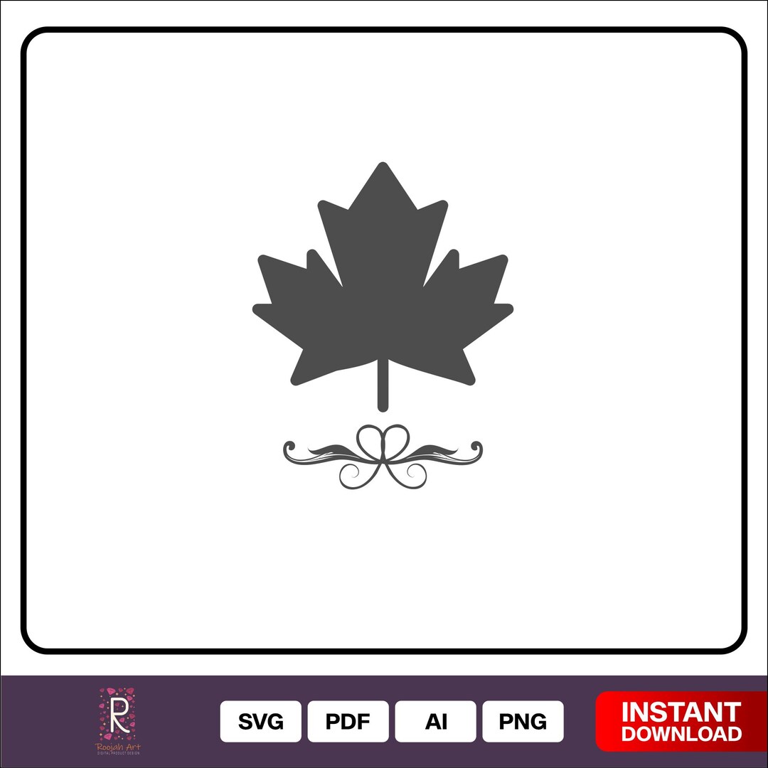 Leaf Leaves Vector Clipart Simple Design | Leaf Leaves Cut File Print ...
