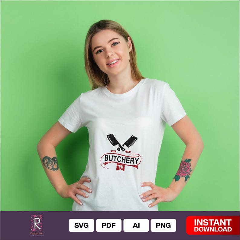 Authentic Vintage Butchery Symbol Labels - Retro-inspired, for Meat ...