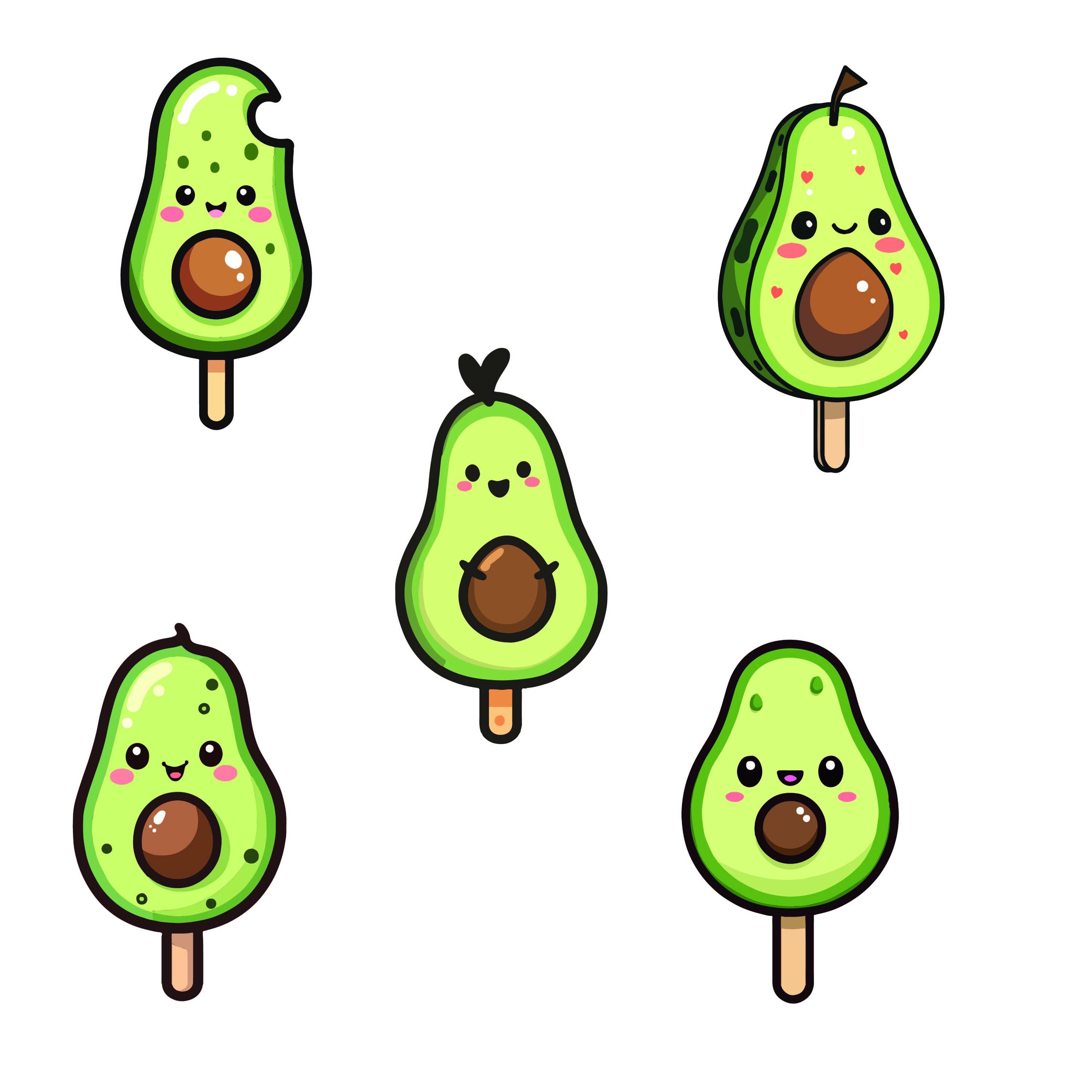 Kawaii Cute Ice Cream Png Bundle Featuring Smiling Cartoon Desserts In Pastel Colors Perfect