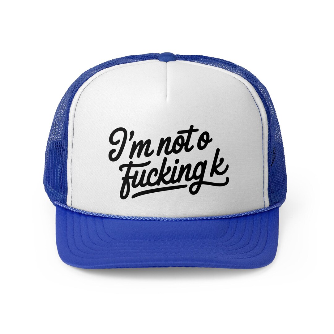 I'm Not Okay Trucker Hat: Emo Punk Rock Snapback - Etsy