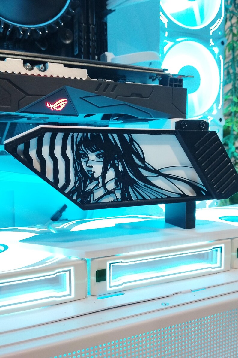 GPU Holder Anime Girl – Custom PC Accessories | Graphics Card Support ...