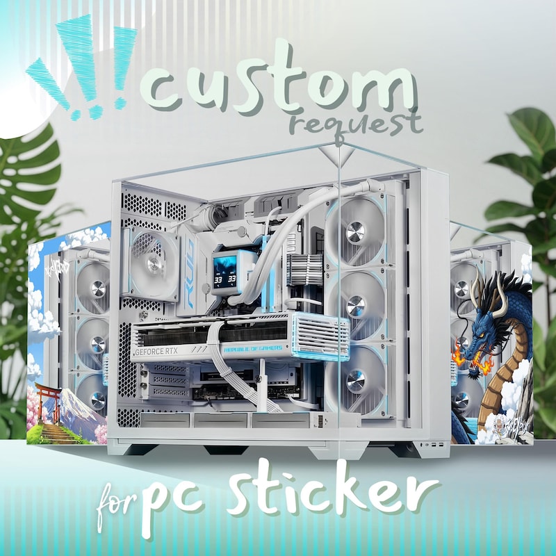 Anime Pc Case Decals - Etsy