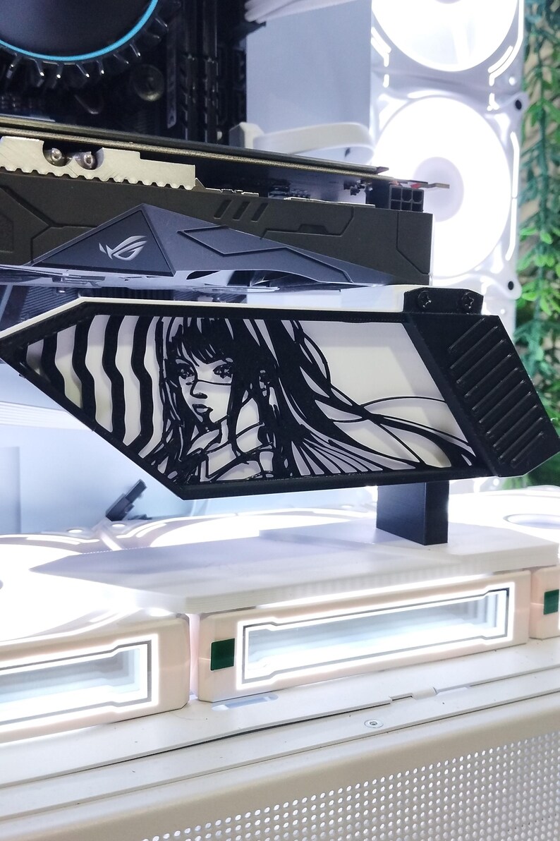GPU Holder Anime Girl – Custom PC Accessories | Graphics Card Support ...