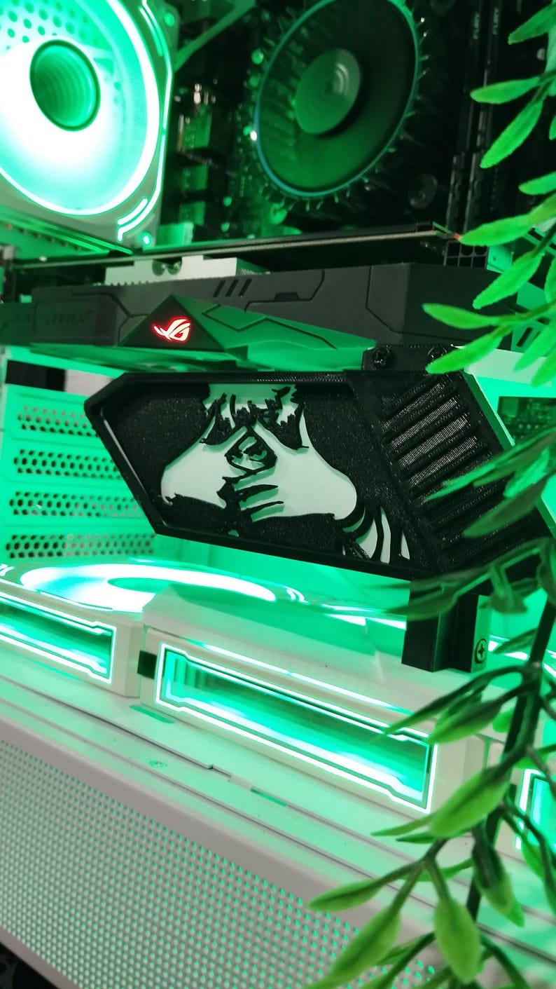 GPU Holder - Custom 3D Printed Anime Graphics Card Support Bracket for ...