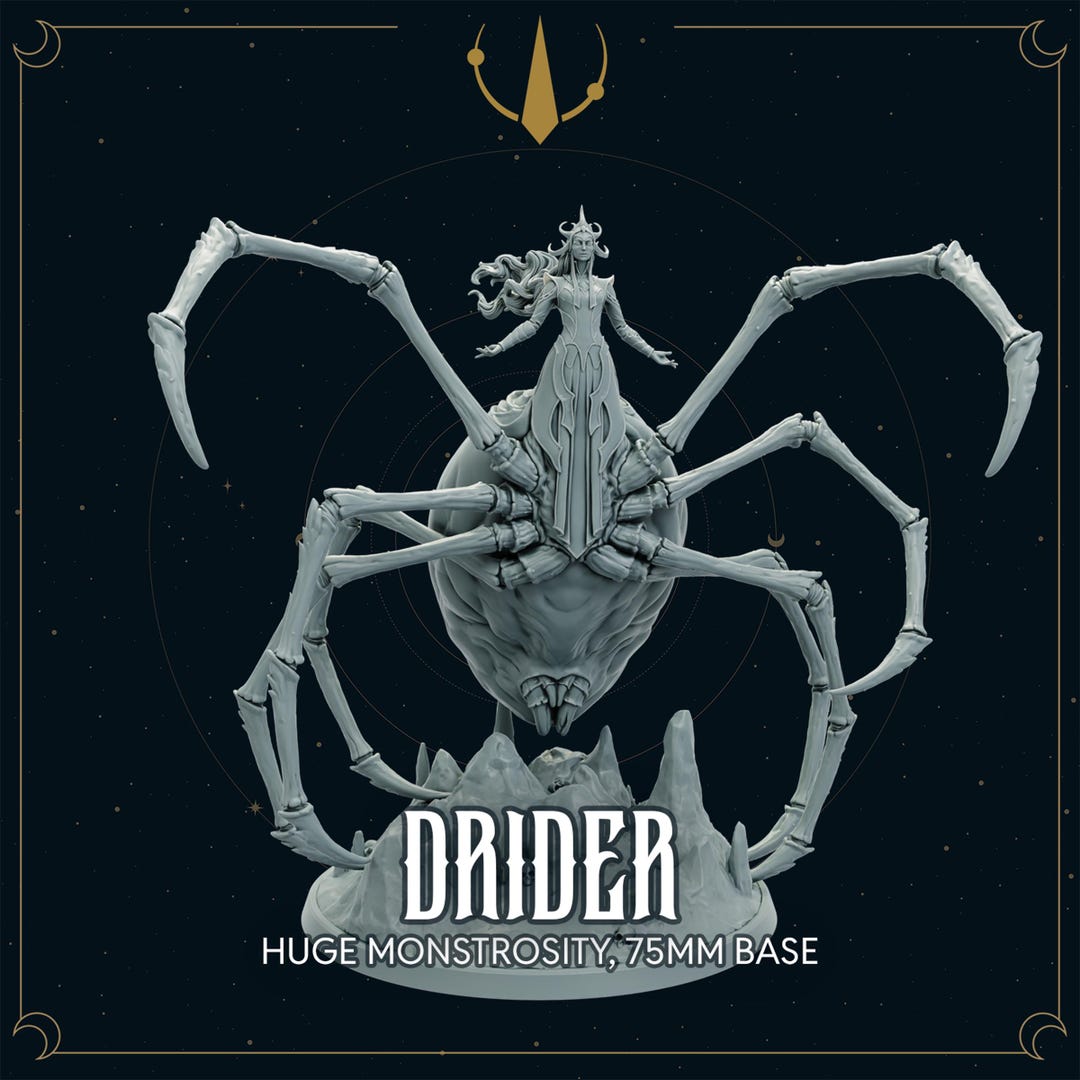 Drider - Drow Miniature | Dungeons & Dragons Mini, TTRPG Miniature, Dnd ...