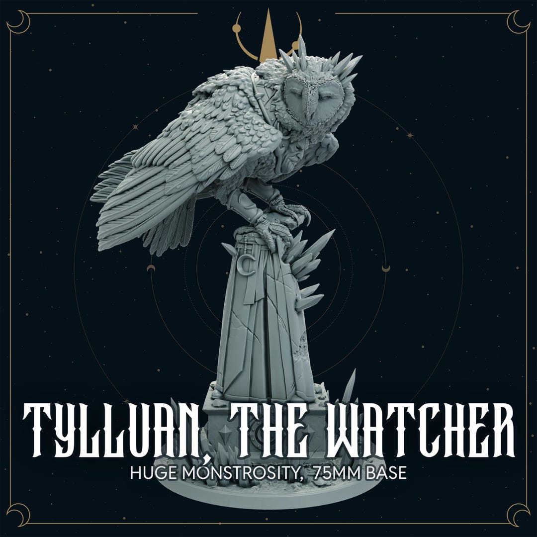 Tylluan, the Watcher - Giant Owl Miniature | Dungeons & Dragons Mini ...