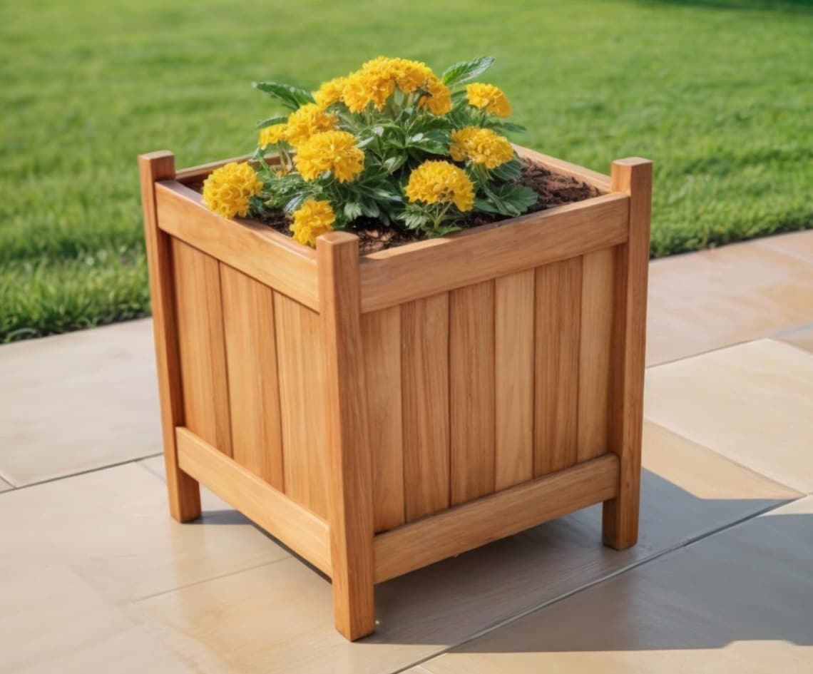 Modern Wooden Planter Box, Woodworking Plans, DIY Plan (digital ...