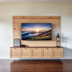 DIY Floating TV Console Plan: Modern Media Center (PDF Download) - Etsy