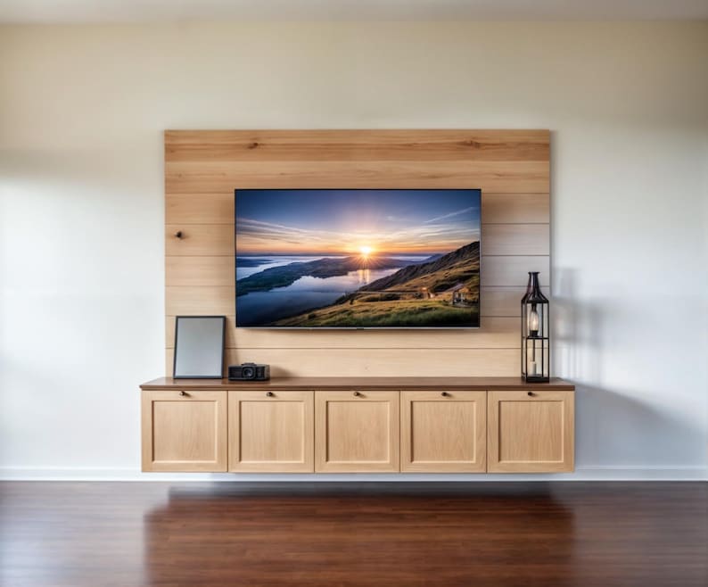 DIY Floating TV Console Plan: Modern Media Center (PDF Download) - Etsy