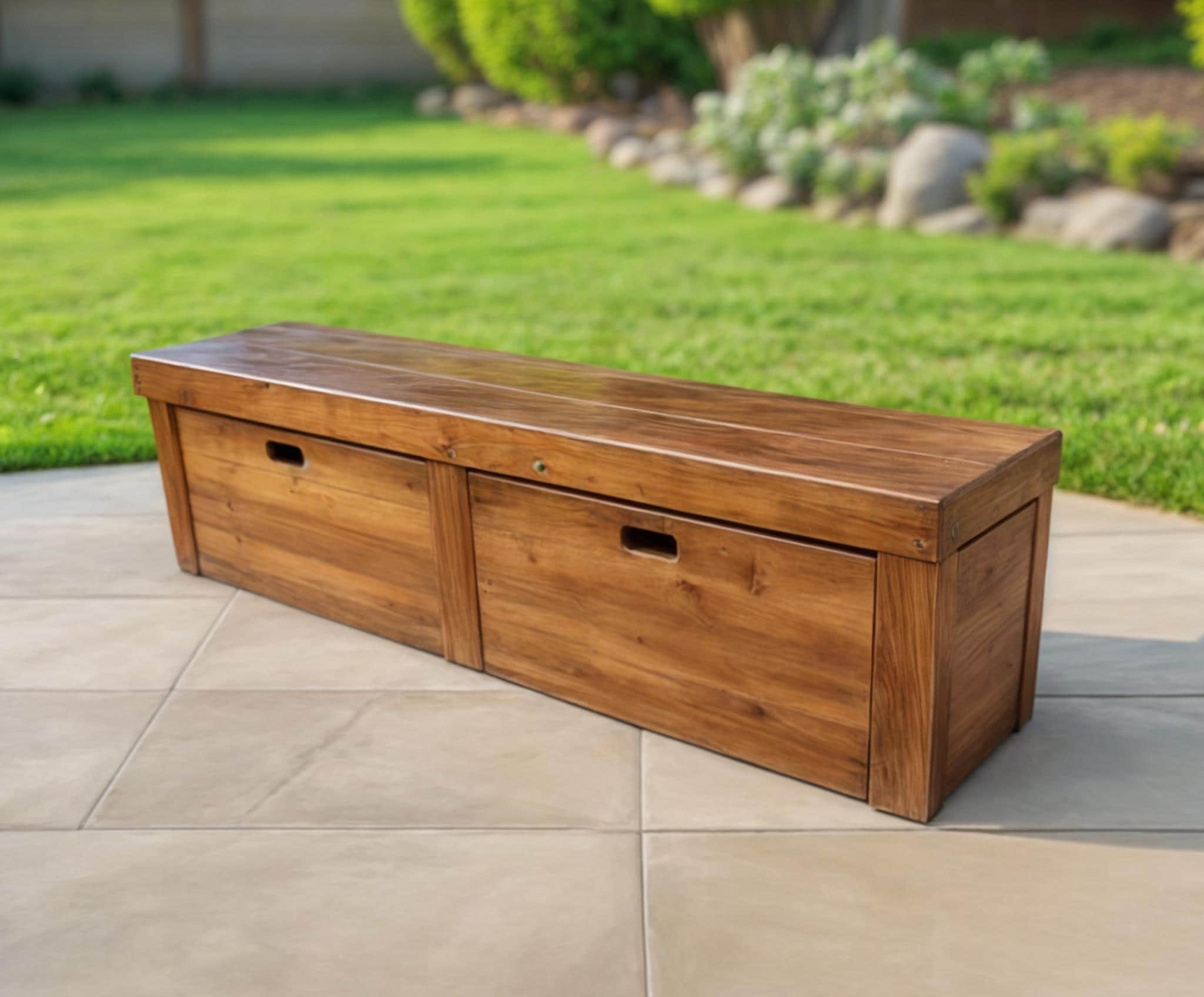 DIY Outdoor Storage Bench Plan: Patio Seating (digital PDF) - Etsy