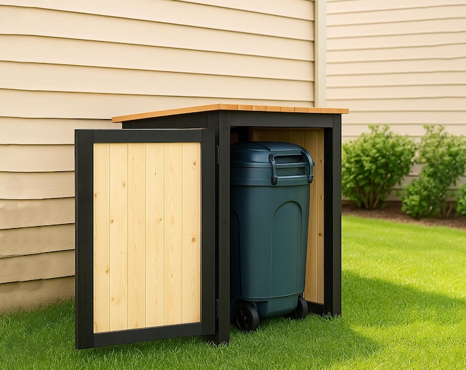 Six Sided - Hexagon Shaped Garbage Bin Plan - DIY Woodworking Plans ...