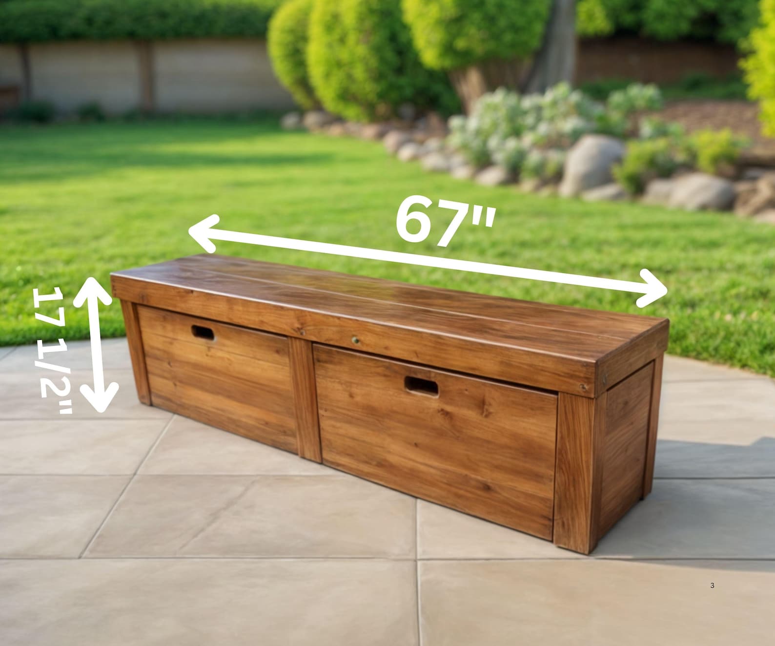 DIY Outdoor Storage Bench Plan: Patio Seating (digital PDF) - Etsy