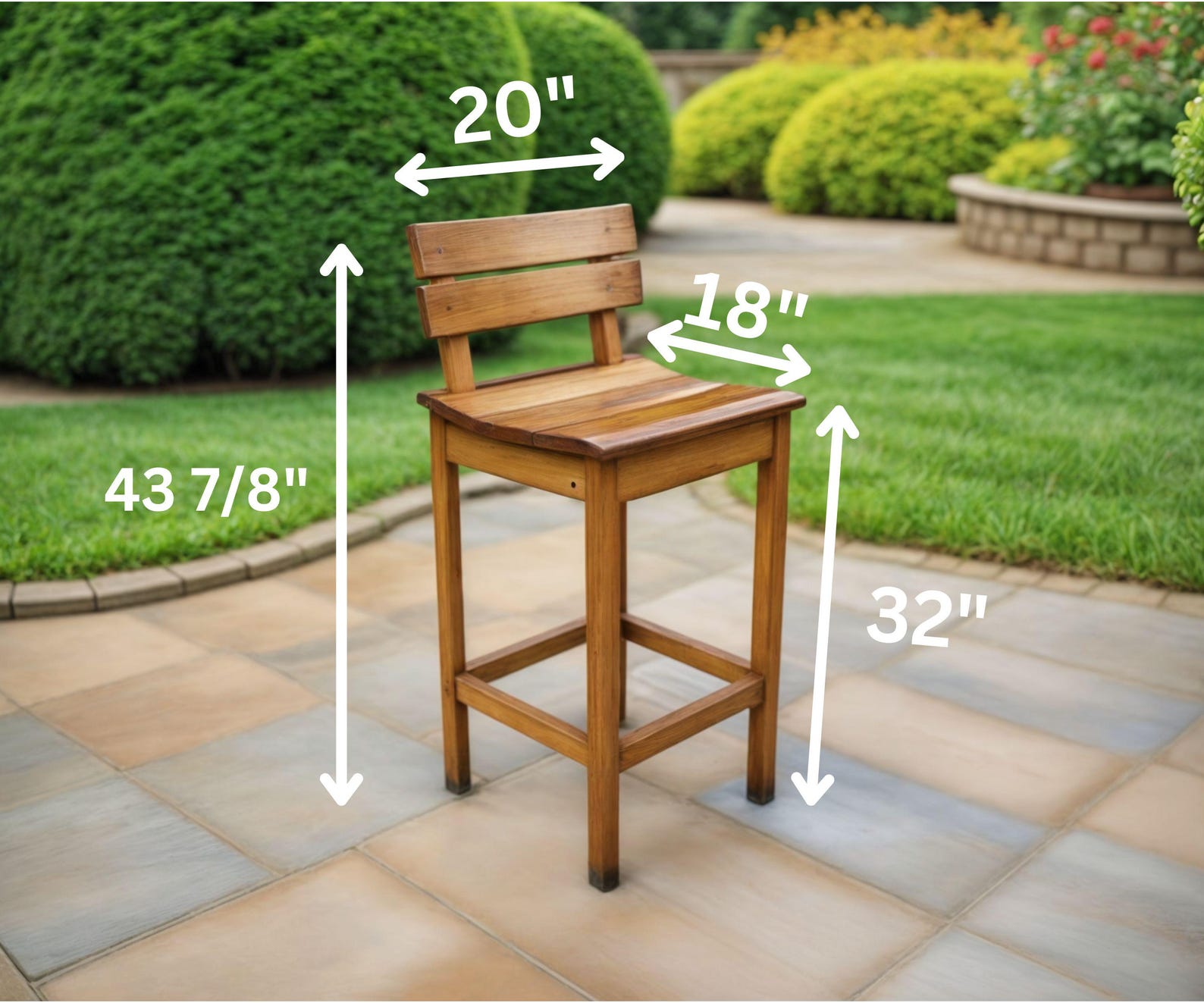 DIY Bar Stool Plan With Back Rest: Woodworking PDF (digital Download ...