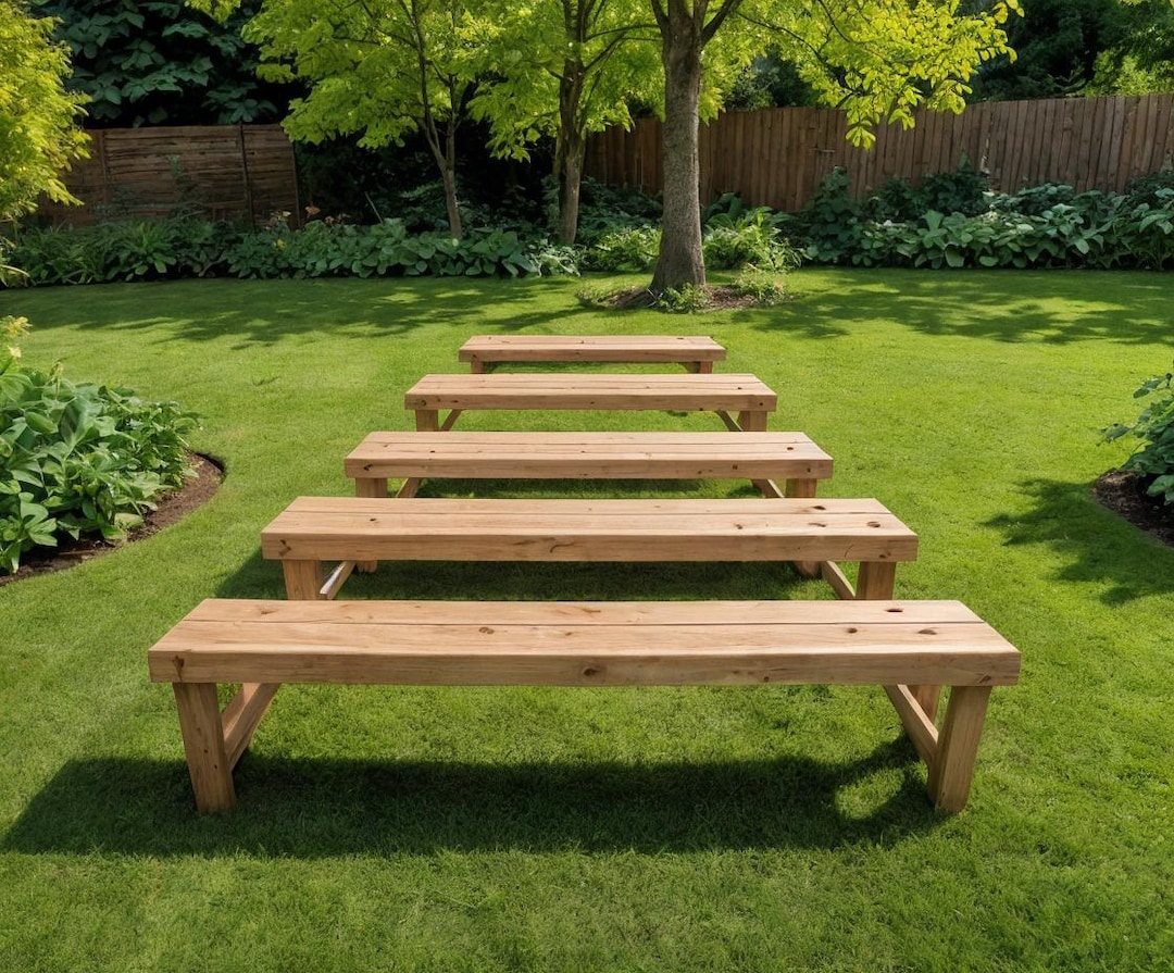 Long Wedding Bench Plan: DIY Woodworking Plans (PDF Download) - Etsy