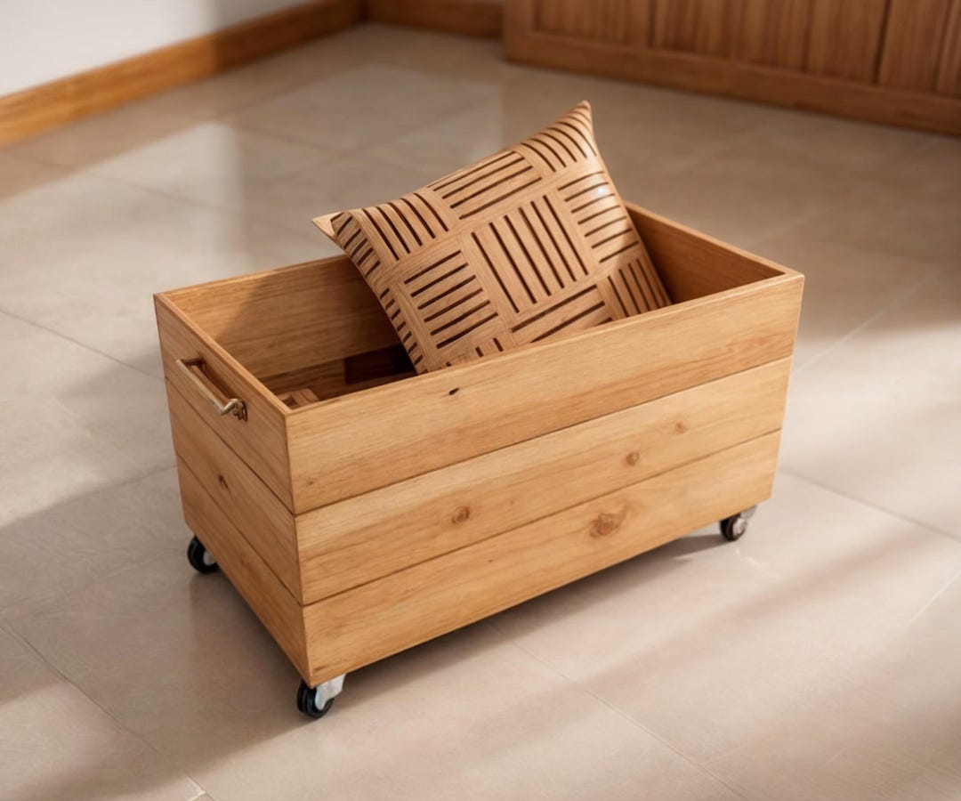 Kids Toy Box Plans, Wooden Toy Storage Box, Kids Room Furniture, DIY ...