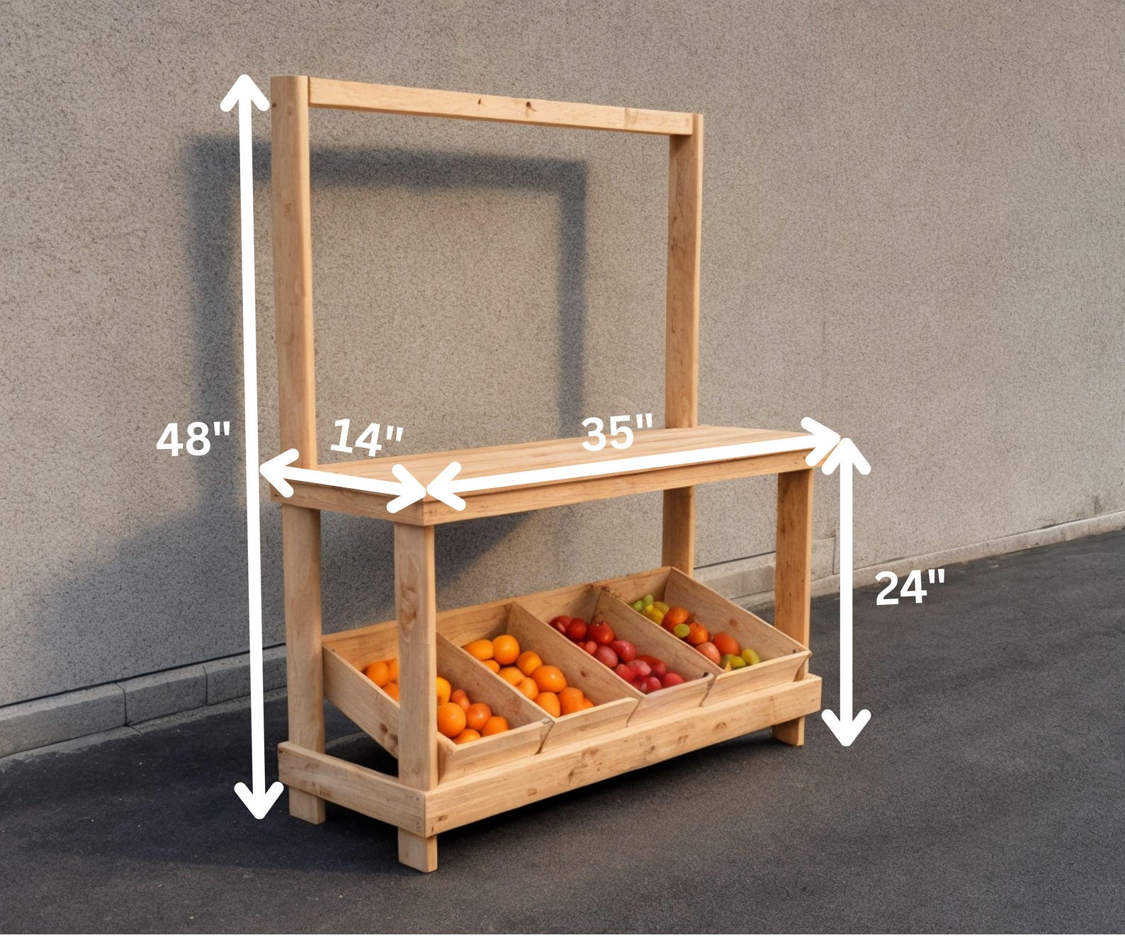 DIY Farm Stand Plans | Kids Pretend Play Market (PDF Download) - Etsy