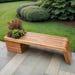 Modern Outdoor Bench Plan: Wood Garden Bench With Planter DIY Furniture ...