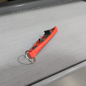 Personalized Fishing Kayak Key Chain — Custom Color & Text - Etsy