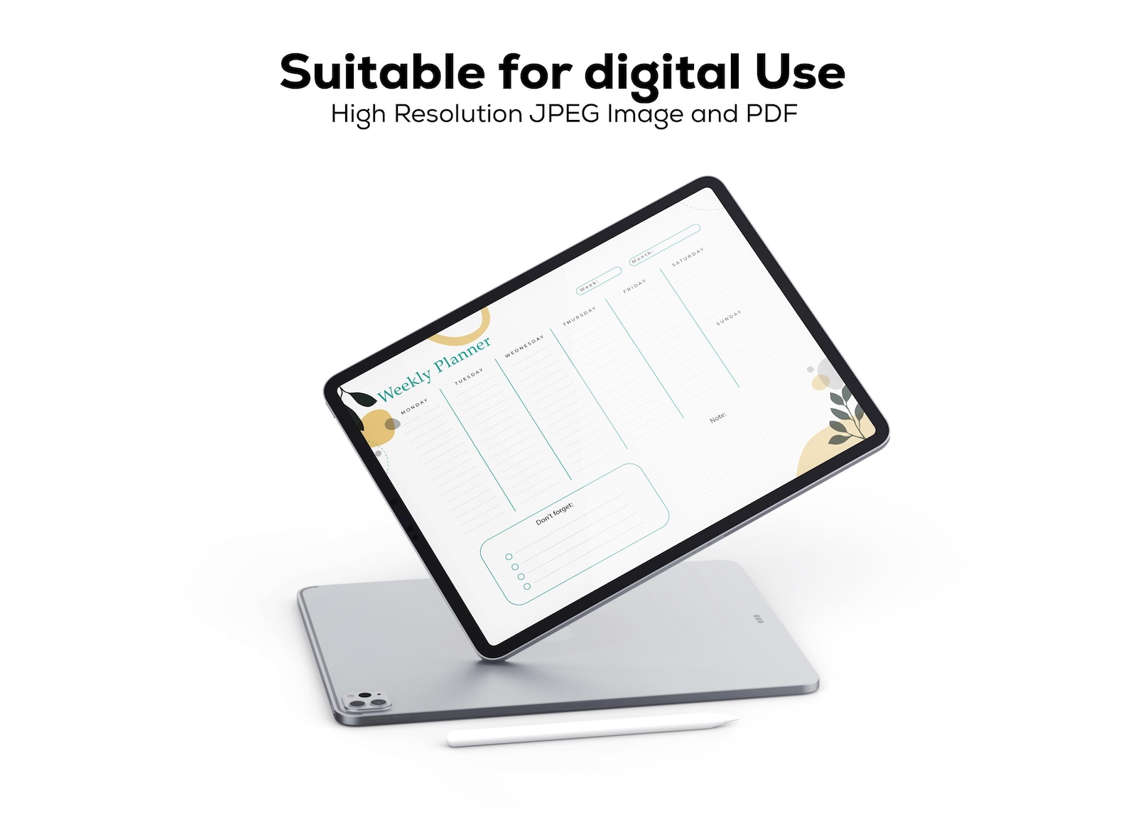 Printable Weekly Planner | Digital Weekly Calendar | Minimalist Planner ...