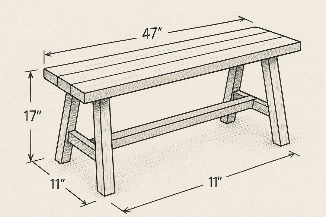Wooden Bench Build Plan – Step-by-step Guide for a 3-tier Design - Etsy