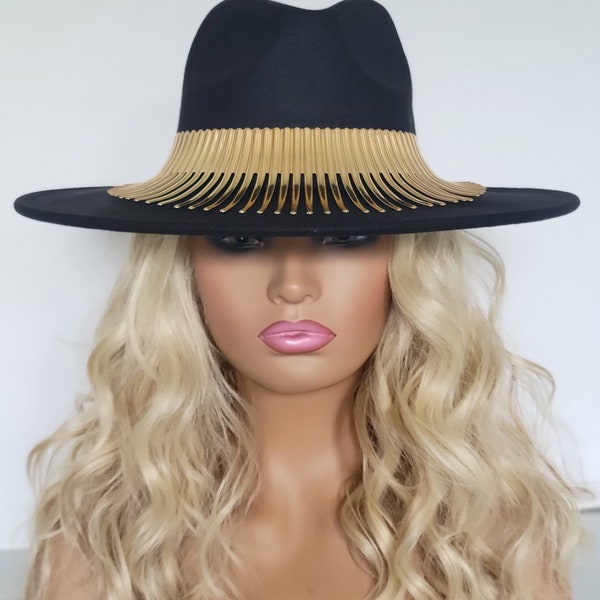 Wide Brim Fedora - Etsy