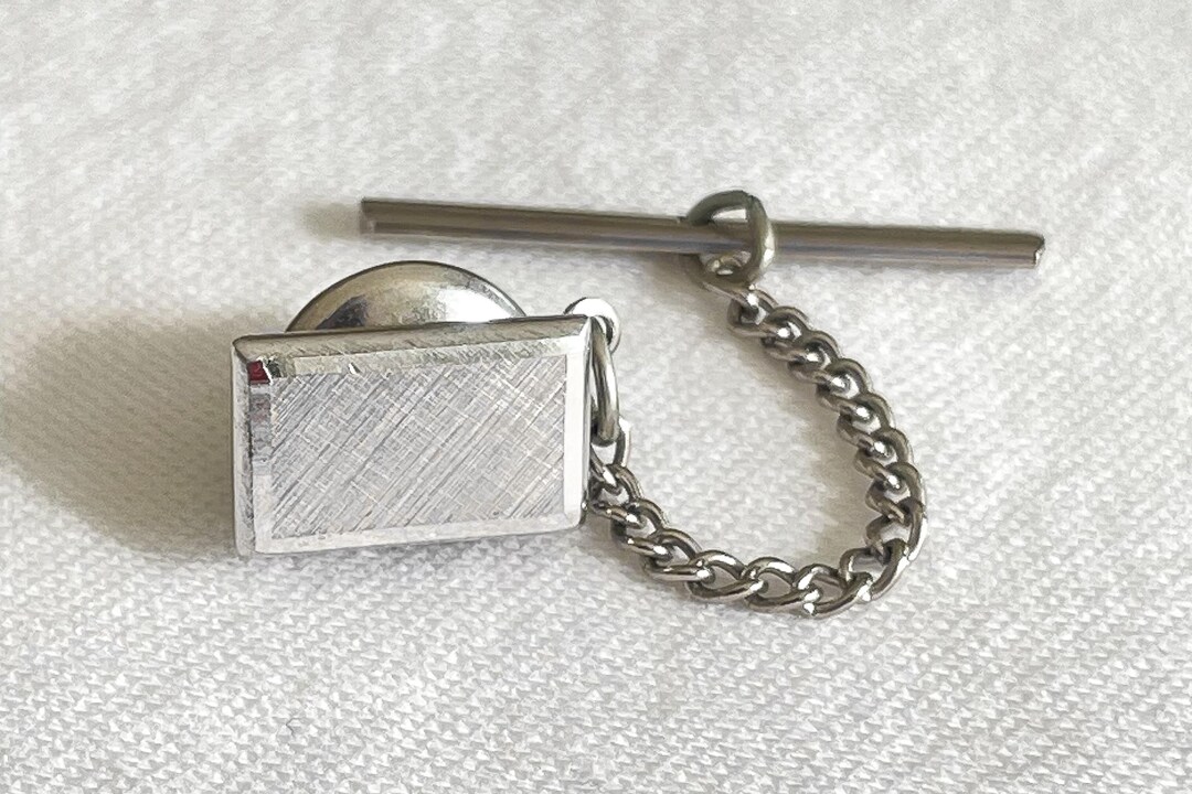 Vintage Swank Tiny Silver Tone Tie Tack, MCM Rat Pack Tie Pin - Etsy