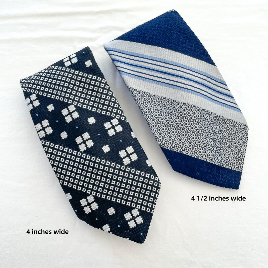 Don Loper Vintage 70s Wide Ties, Blue 2 Tie Lot 4-4.5" W X 53-55.5" L ...