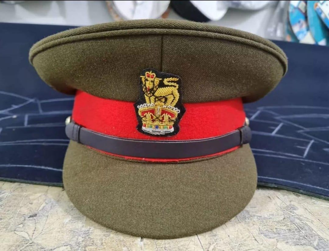 WW2 British Army General Staff Officers Peak Visor Cap Colonel and ...