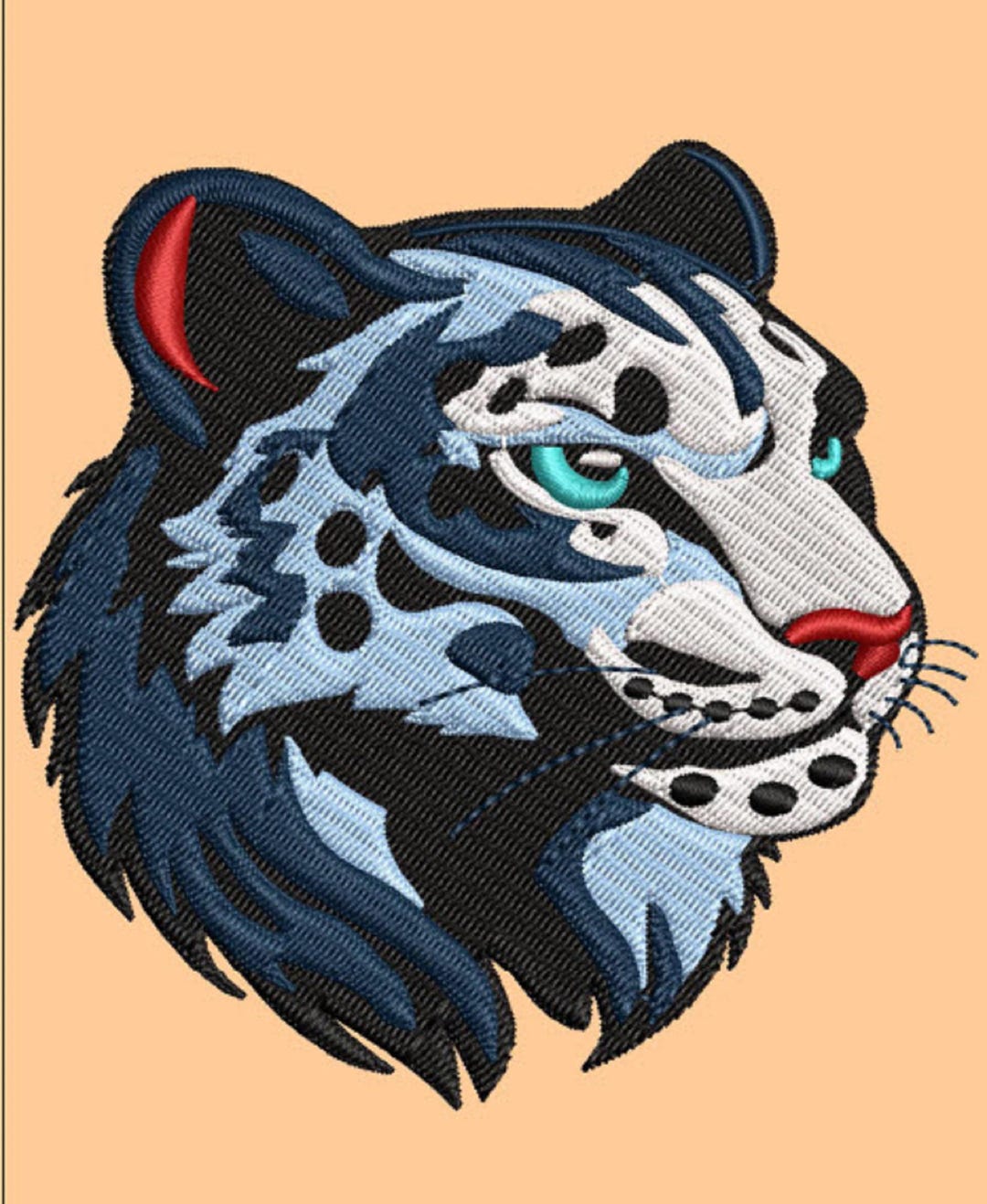 Panther Embroidery Design: Wild Cat Machine Embroidery File (PES DST ...