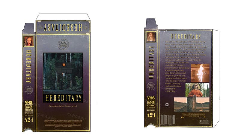 Hereditary 2018 Custom Printable VHS Cover/sleeve PNG Download - Etsy
