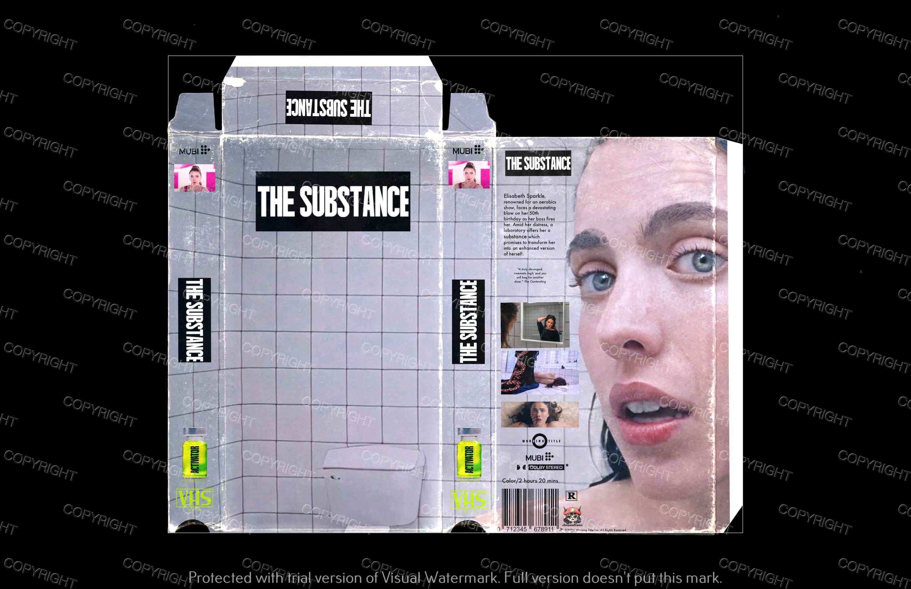 The Substance 2024 Custom Printable VHS Cover/sleeve PNG Download - Etsy