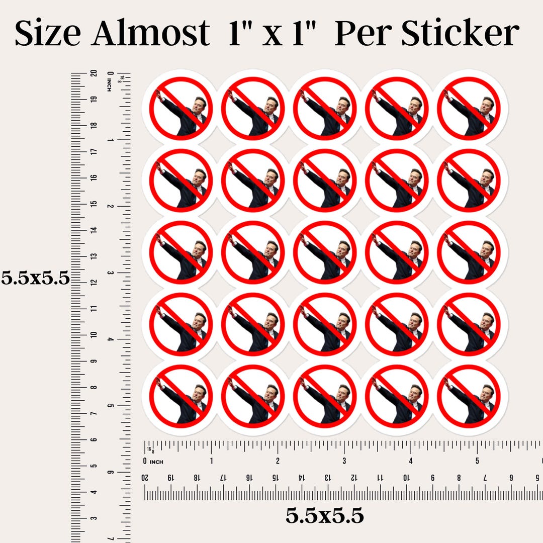 25 Pc Anti Elon Musk Sticker Sheet, F*ck Elon Sticker Pack Anti Trump ...