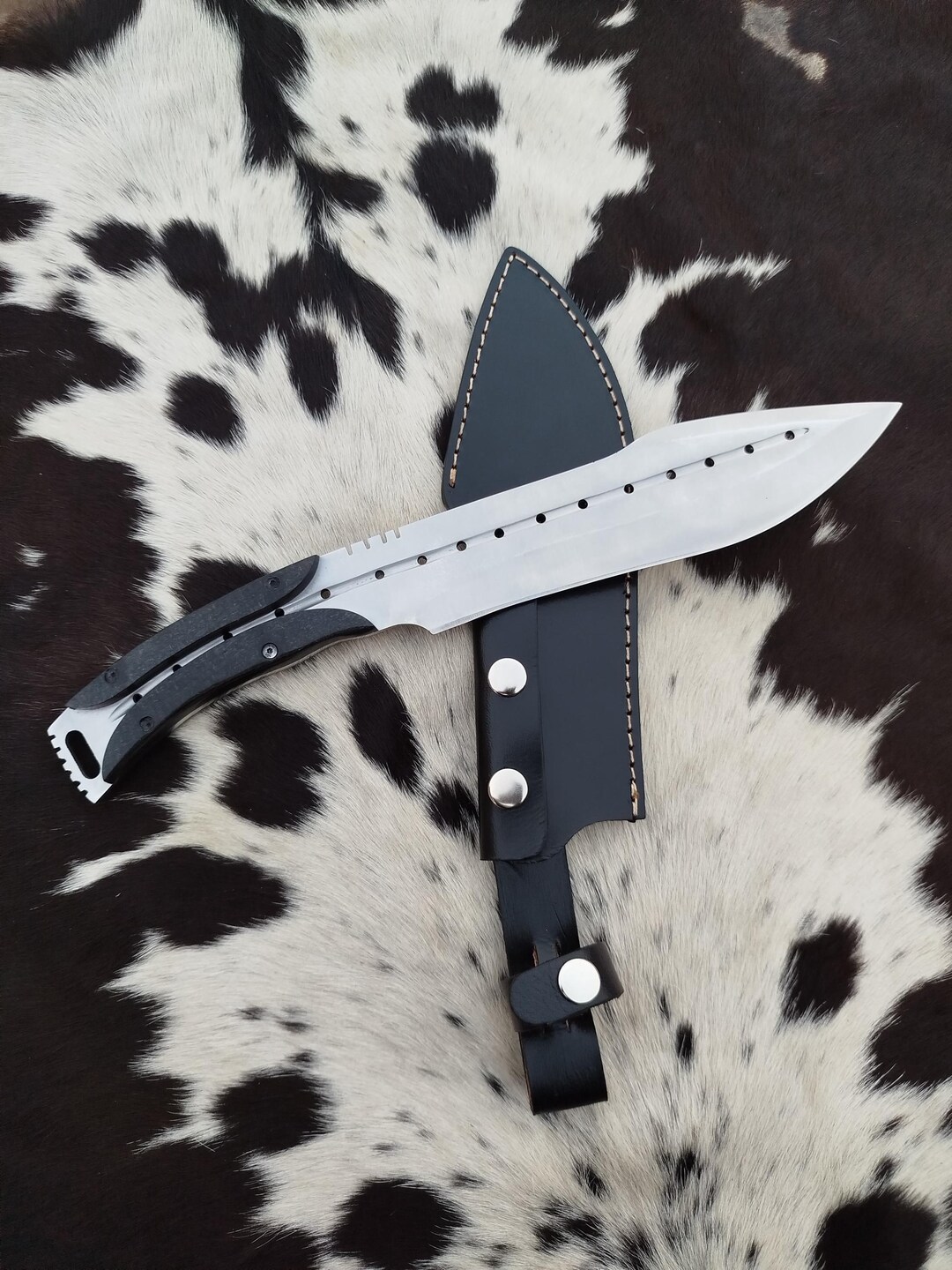 Hand Crafted Machete Knife, Short Sword Camping Machete Knife, Outdoor ...
