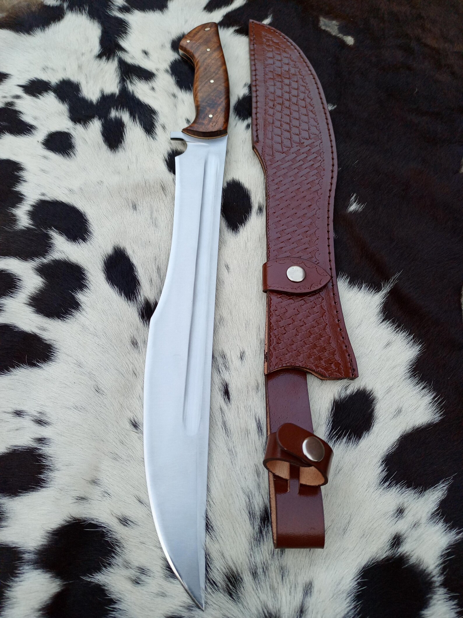 Hand Crafted Machete Knife, Short Sword Camping Machete Knife, Outdoor ...