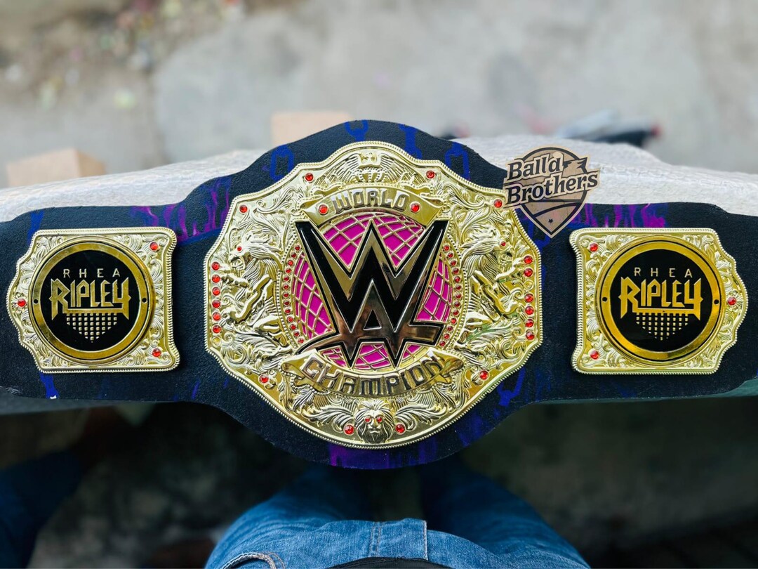 New Rhea Ripley World Heavy Weight Women Championship Replica Title ...