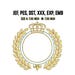 Royal Crown Laurel Wreath Embroidery Design (7x7 Inches) (digital ...