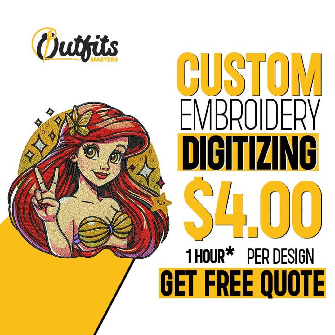 Custom Embroidery Digitizing Service: Logo & Image Conversion - Etsy