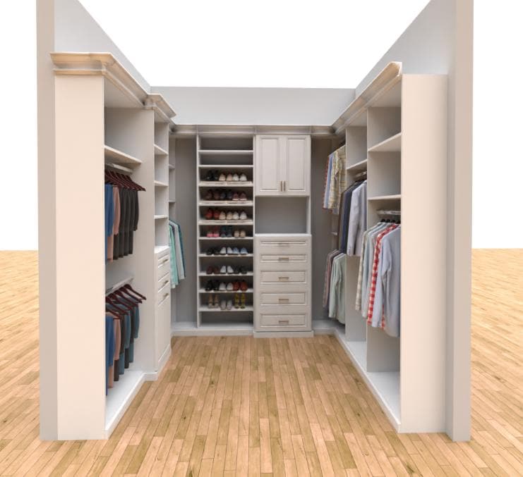 Custom Walk-in Closet Design PDF | Downloadable Specs & Adjustable ...