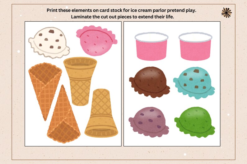 EDITABLE Ice Cream Server Halloween Costume and Pretend Play Digital ...