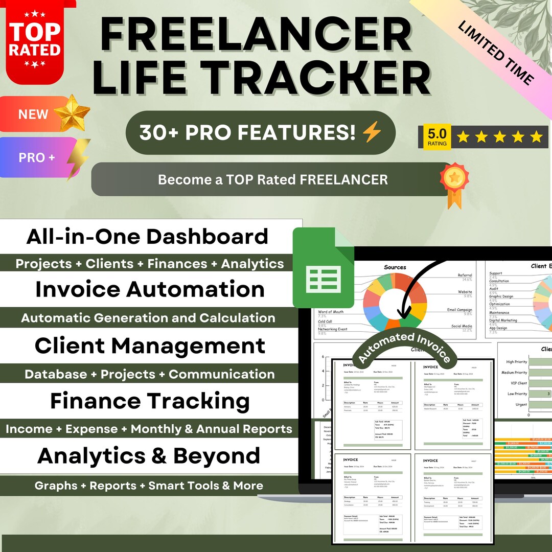 Client Management + Project Tracker + Invoice Generator + Automation ...