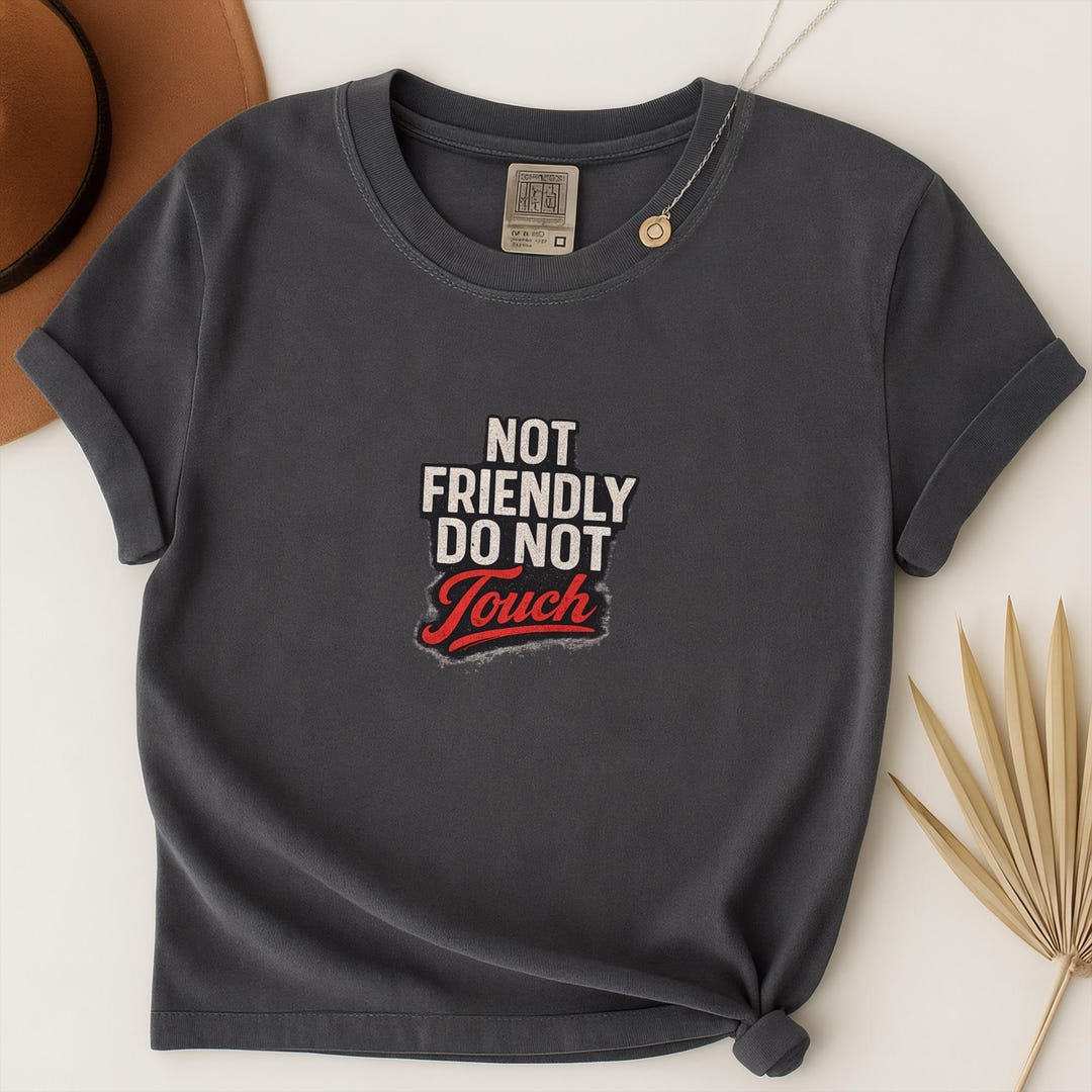 Not Friendly Do Not Touch Shirt, Funny Warning Graphic T-shirt ...