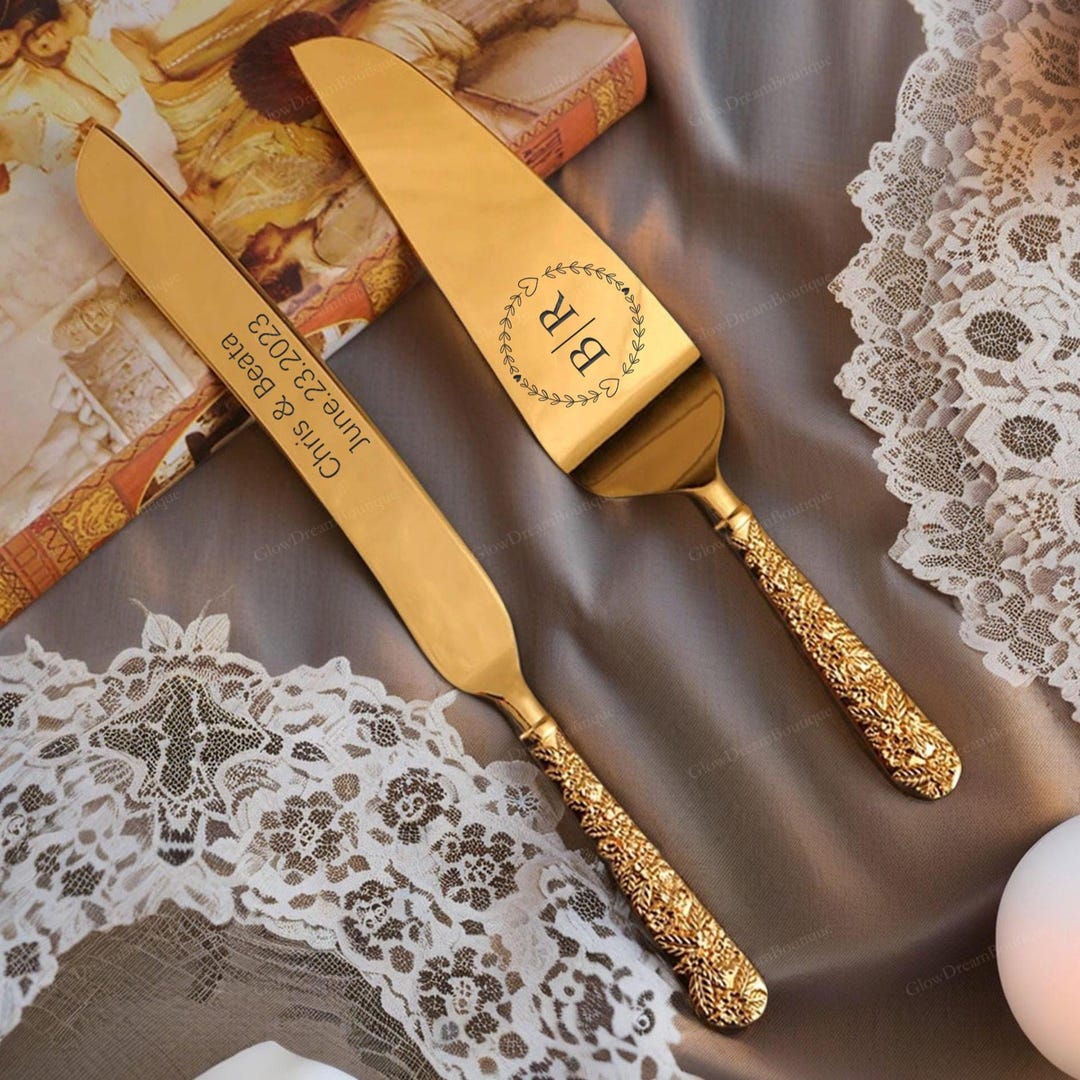 Personalized Wedding Cake Cutting Set, Cake Cutting Set Wedding ...