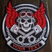 Skull Wings Biker Patch Embroidery Design: Custom Text (digital Download) (DST PES Jef HUS) - Etsy