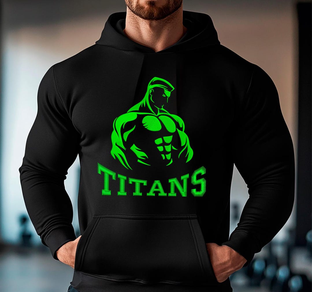 Bodybuilder Embroidery Design – Gym Logo Line Art – Custom Text Fitness Patch Strong Bodybuilder ...