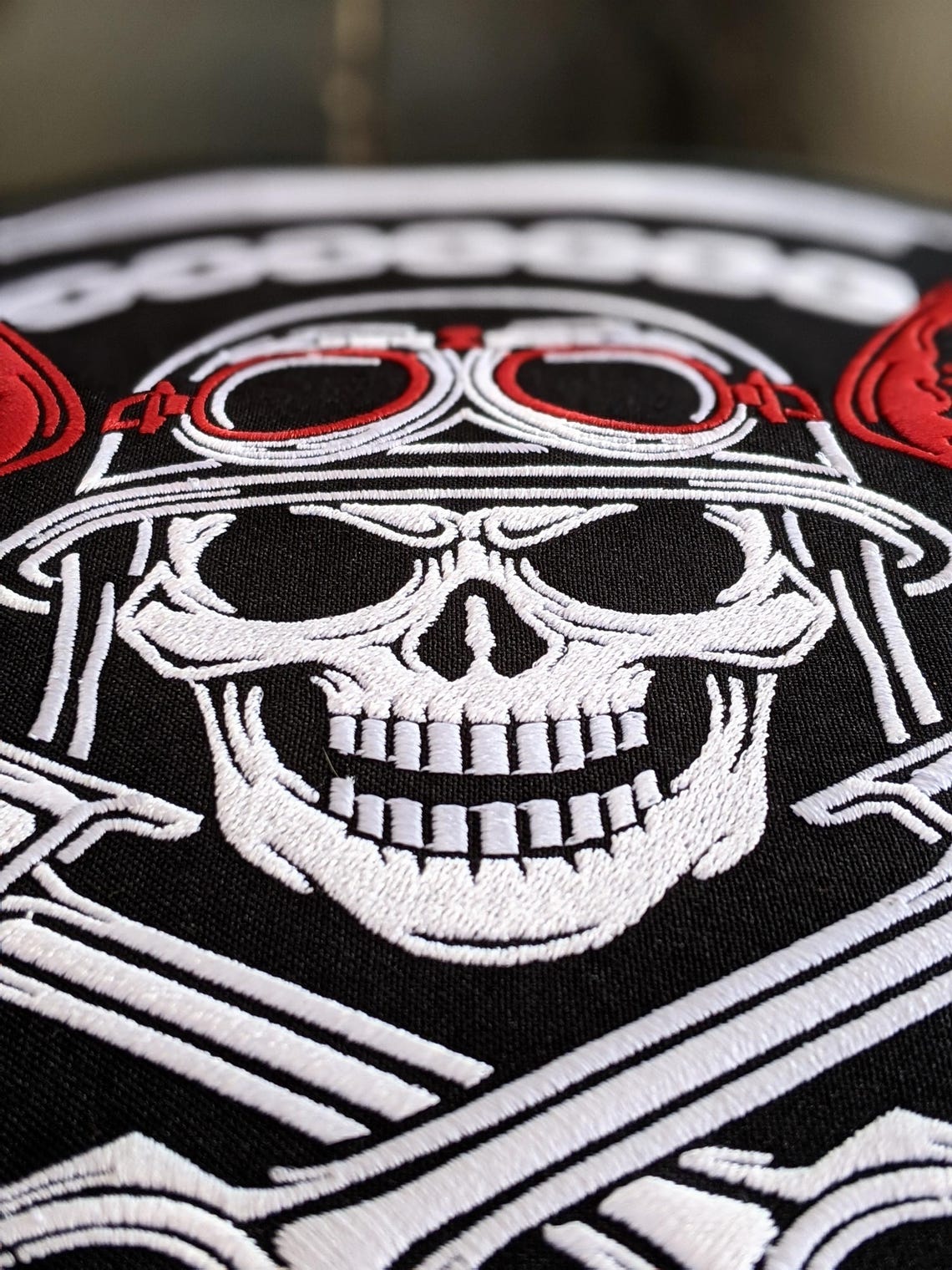 Skull Wings Biker Patch Embroidery Design Back Patches for Biker ...