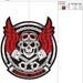 Skull Wings Biker Patch Embroidery Design: Custom Text (digital Download) (DST PES Jef HUS) - Etsy